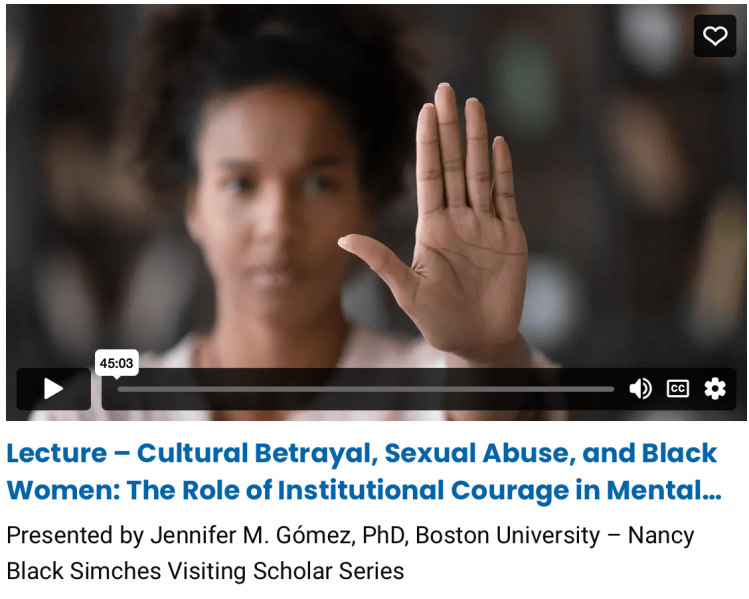 Cultural Betrayal Trauma Theory – Jennifer M. Gómez, Ph.D.